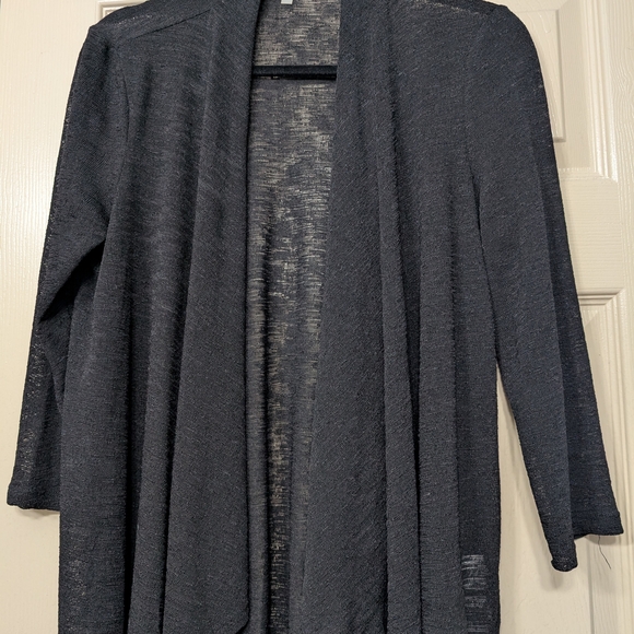 Kasper | Sweaters | Kasper Black Cardigan Sweater Openfront Design ...